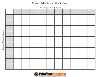 Basketball Pools - Printable NBA and NCAA Office Pools